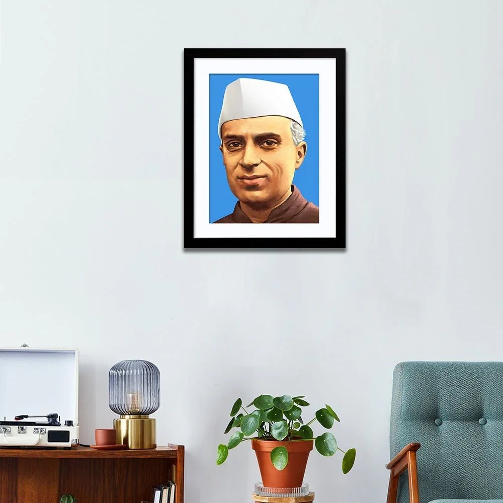 Jawaharlal Nehru Framed Wall Painting – All India Decor